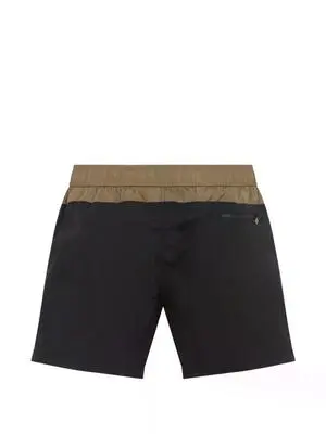 Moncler Two-tone Swim Shorts - Black