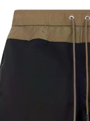 Moncler Two-tone Swim Shorts - Black
