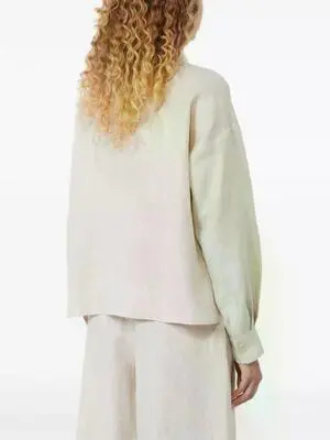 Max Mara Pocket-detail Linen Shirt - Neutrals