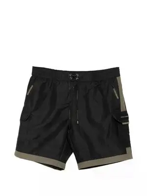 Dolce & Gabbana Swim Shorts With Logo Detail - Black
