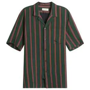 Dries Van Noten Fluid Striped Viscose Silk Shirt