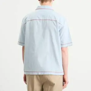 WAX LONDON Keats Dahlia Embroidery Vacation Shirt