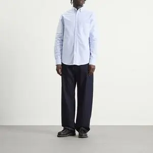 Portuguese Flannel Belavista Button Down Oxford Shirt - Light Blue