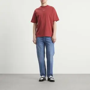 Drole De Monsieur The Classic Slogan T-shirt - Dark Red