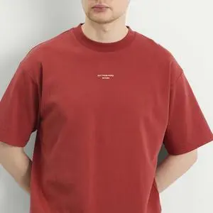 Drole De Monsieur The Classic Slogan T-shirt - Dark Red