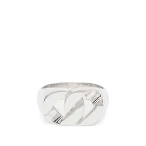 MAPLE Cuban Link Signet Ring - Silver