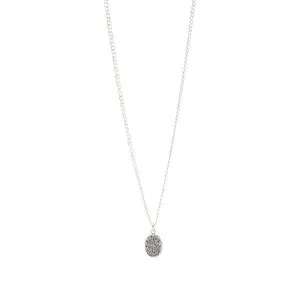 MAPLE Floral Pendant & Chain Necklace - Silver