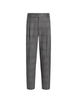 Dolce & Gabbana Glen Plaid Virgin Wool Trousers