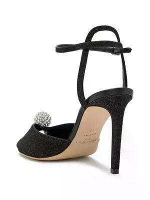 JIMMY CHOO Sacora Crystal-embellished Open Toe Sandals