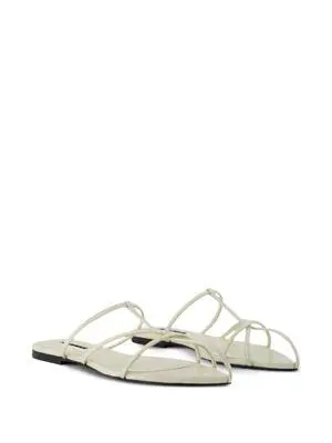 JIL SANDER Smooth Leather Sandals - Neutrals