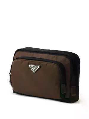 Prada Re-nylon Pouch - Brown