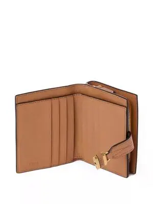 Chloé Padlock-detail Leather Wallet - Neutrals