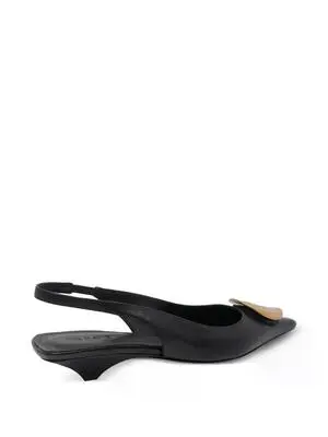 VIC MATIE Baron Slingback Pumps - Black