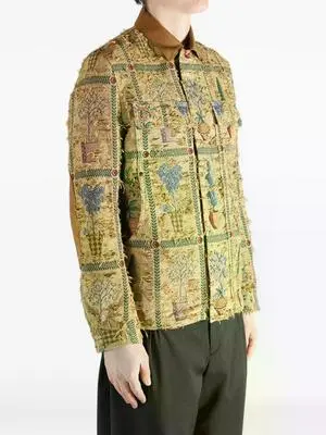 Junya Watanabe Fringed Print Jacket