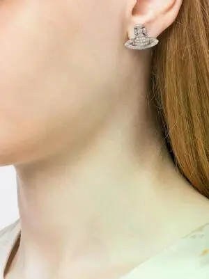 VIVIENNE WESTWOOD Orb Crystal Stud Earrings
