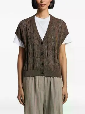 Peserico Sequin Embellished Cordonet Cardigan