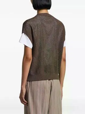 Peserico Sequin Embellished Cordonet Cardigan