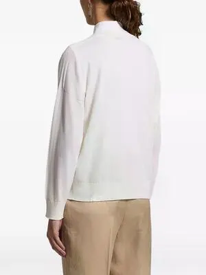 Peserico V-neck Long-sleeve Sweater - Neutrals