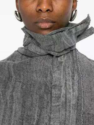 YEHUAFAN Ruffled Jacket