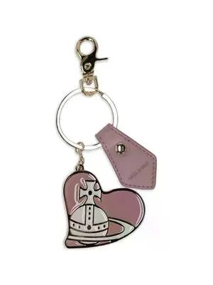 VIVIENNE WESTWOOD Orb Heart-pendant Keyring - Pink
