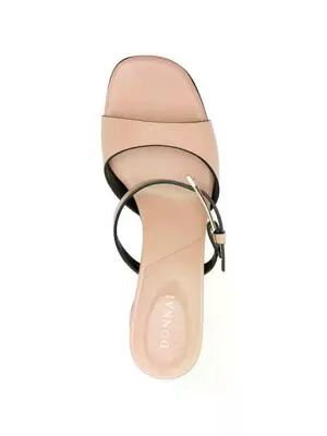 DONNARÌ Leather Buckle Strap Sandals