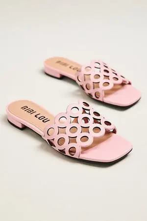 BIBI LOU Cutout Slide Sandals - Pink