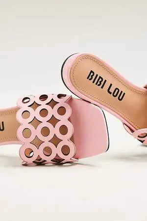 BIBI LOU Cutout Slide Sandals - Pink
