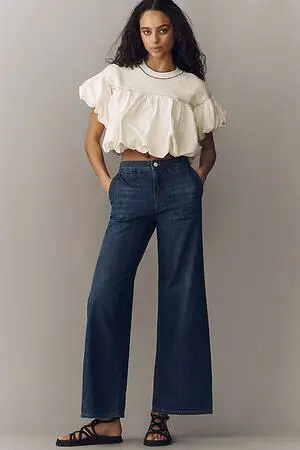 PILCRO Erie Mid-rise Wide-leg Jeans