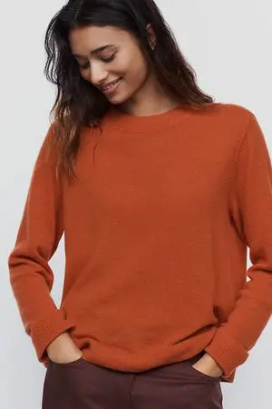 REFORMATION Cashmere Boyfriend Sweater - Tomato