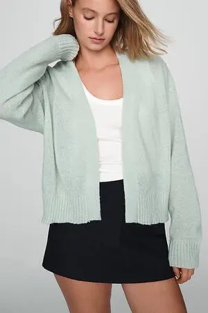 Anthropologie Open Cardigan Sweater - Mint