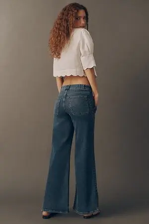 FRAME Modern Pocket High-rise Wide-leg Jeans - Ease
