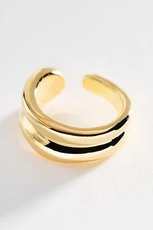 Anthropologie Mod Metal Stack Rings