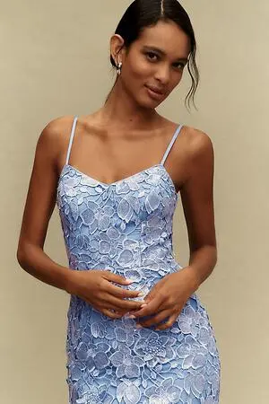 Dress The Population Giovanna V-neck Mermaid Maxi Dress