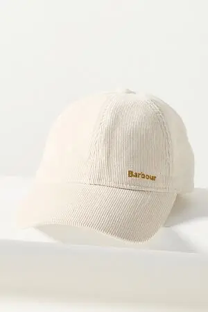 Barbour Corduroy Baseball Cap - Pearl