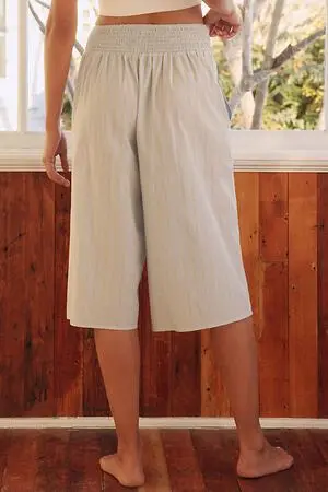 LYREBIRD Cotton French Boxer Wide Leg Culottes