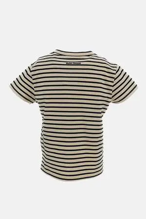 WALES BONNER Short Sleeve Striped T-shirt - Multicolore