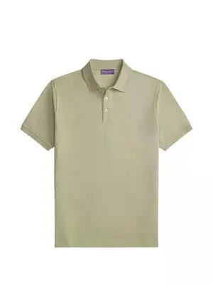 Ralph Lauren Purple Label Logo-embroidered Cotton Polo Shirt - Green