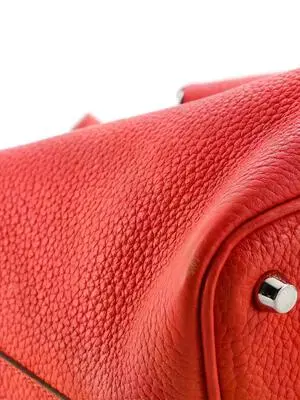 Hermès Picotin Lock Clemence Pm Bucket Bag - Red