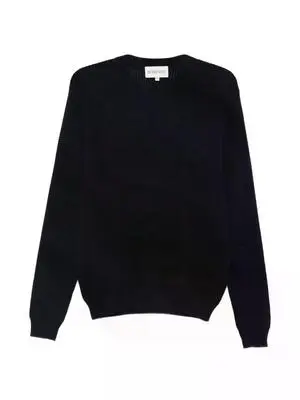 Eric Bompard Waffle-knit Round-neck Sweater