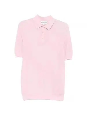 Eric Bompard Piqué-knit Polo Shirt - Pink
