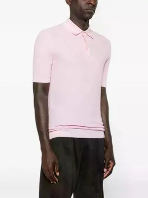 Eric Bompard Piqué-knit Polo Shirt - Pink