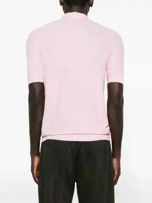 Eric Bompard Piqué-knit Polo Shirt - Pink