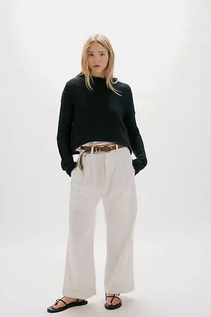 Free People Clover Dropped Harem Trousers - Tofu