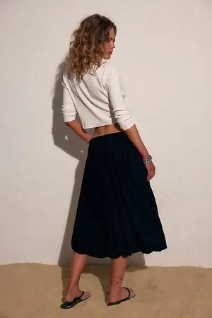 Free People Bubble Up High-low Skirt