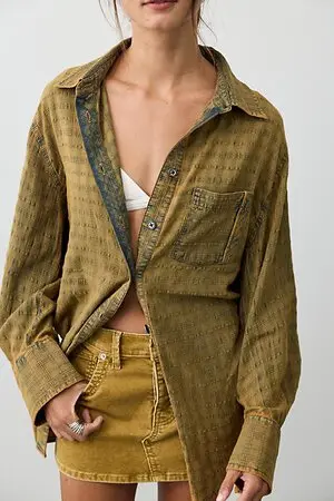 Free People Sabine Shirt - Tea Time