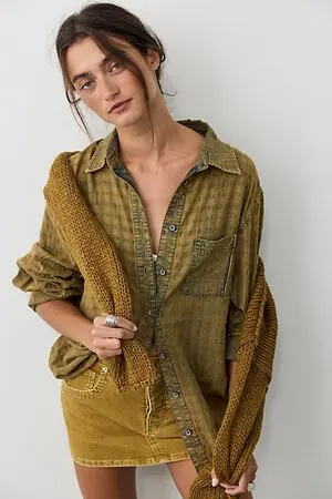 Free People Sabine Shirt - Tea Time