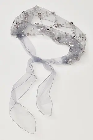 CURRIED MYRRH Zazie Soft Headband - Grey