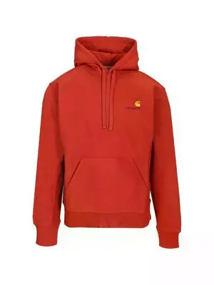 Carhartt Work In Progress Logo-embroidered Hoodie - Orange