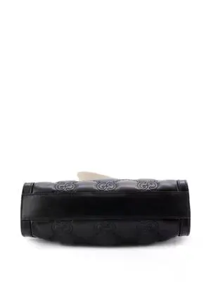 Gucci Gg Matelasse Leather Small Shoulder Bag - Black
