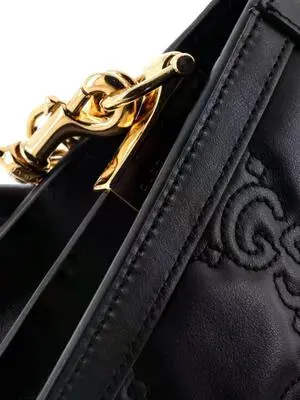 Gucci Gg Matelasse Leather Small Shoulder Bag - Black